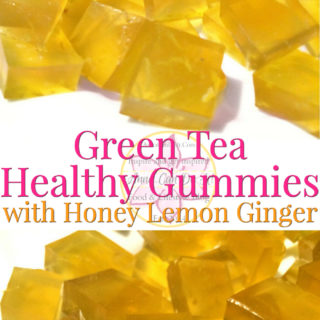 Green Tea Healthy Gummies with Honey Lemon Ginger - Anna Can Do It