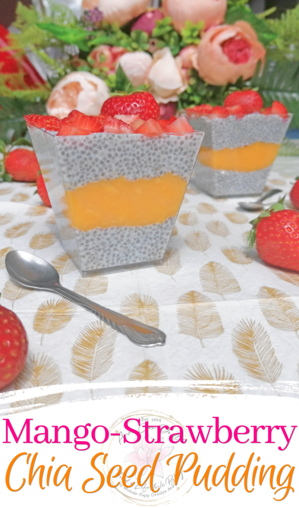 Mango-Strawberry Chia Seed Pudding - Anna Can Do It
