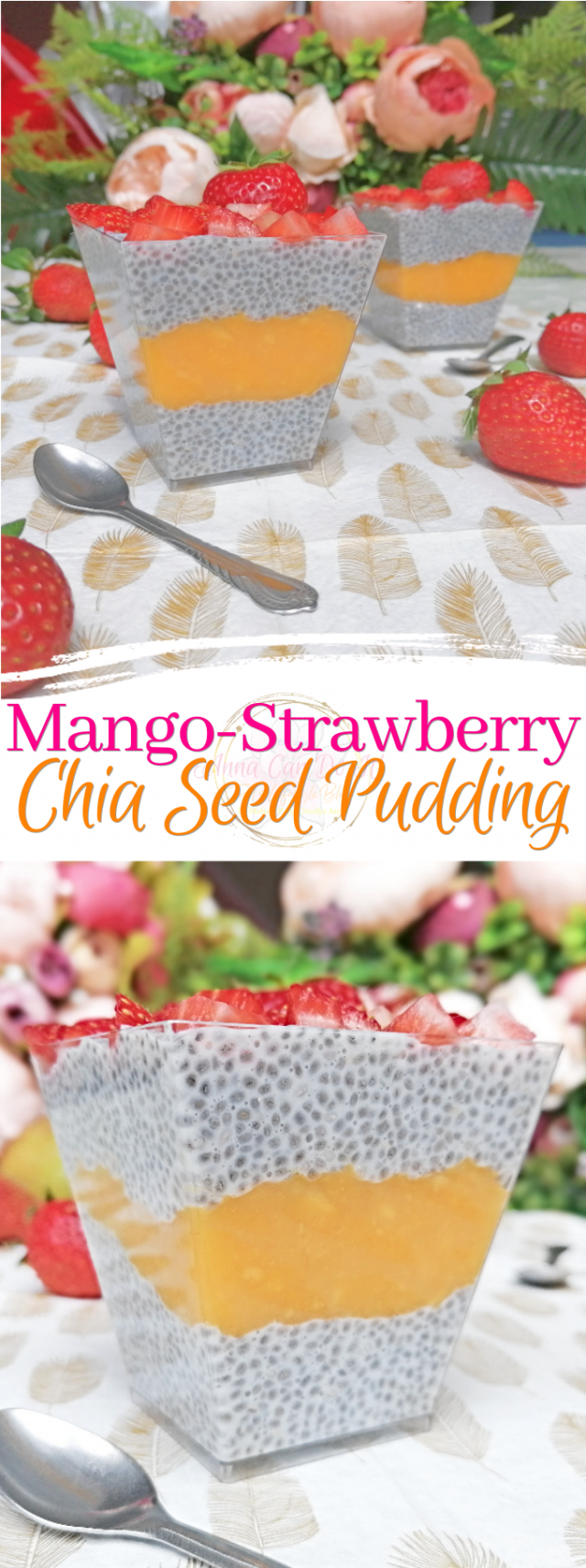 Mango-Strawberry Chia Seed Pudding - Anna Can Do It